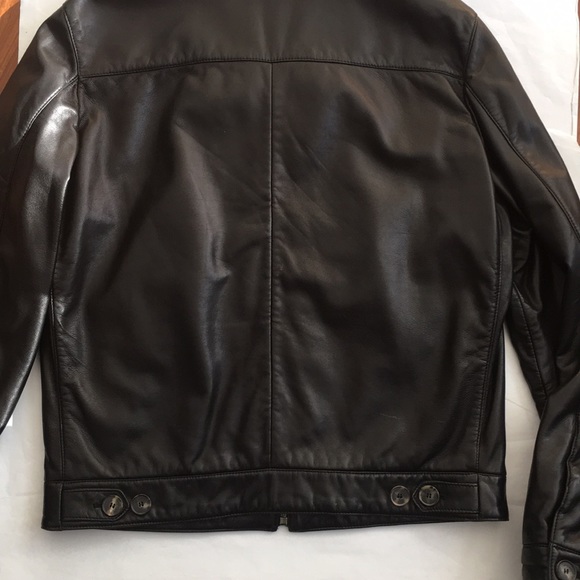 Salvatore Ferragamo | Jackets & Coats | Salvatore Ferragamo Leather ...